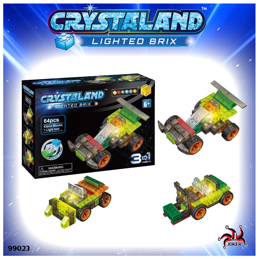סט הרכבה מכונית מרוץ 4 ב-1 - CRYSTALAND – צעצועים ילדים ודרקונים