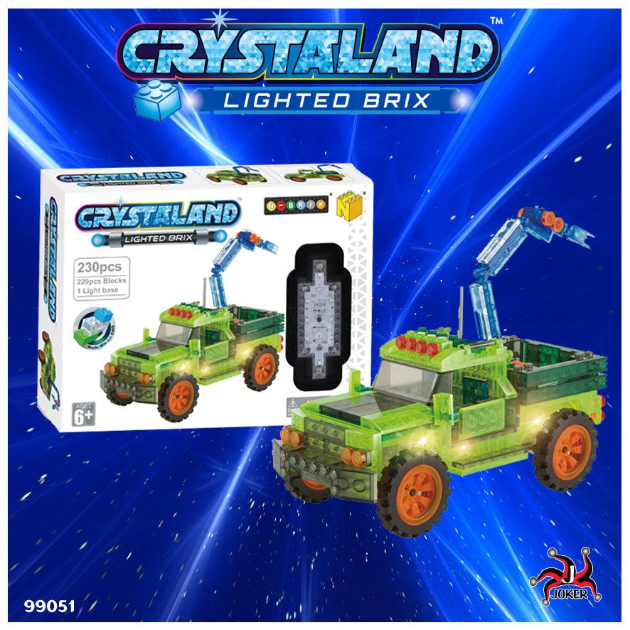 מכונית מנוף אורות להרכבה 230 חלקים - CRYSTALAND – צעצועים ילדים ודרקונים
