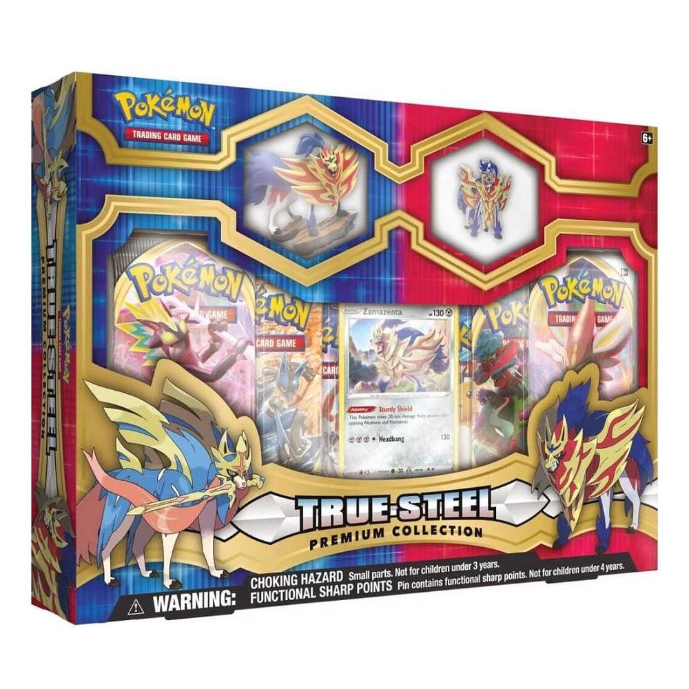 מארז קלפי פוקימון פרימיום זמזנטה - Zamazenta True Steel Premium Collec ...